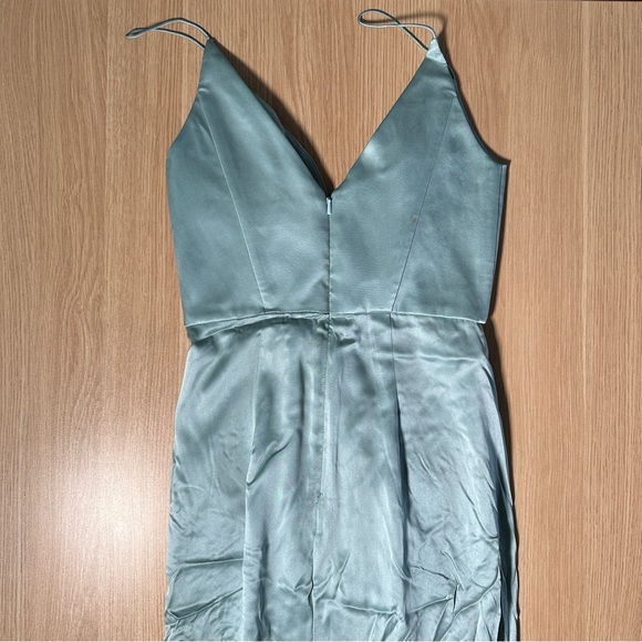 Zimmermann | Dresses | Zimmermann Sueded Silk Plunge Maxi Dress Sage ...